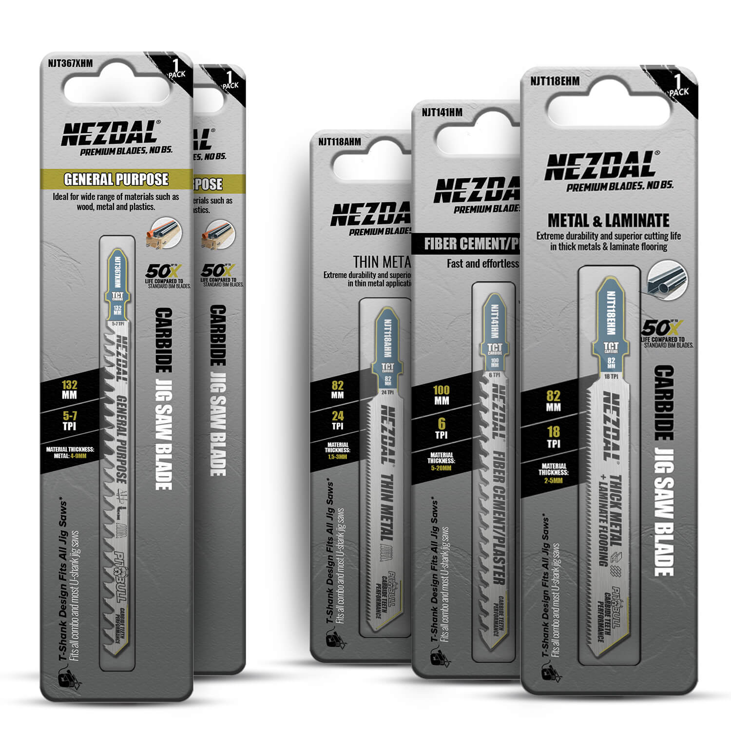 Tuffa Material | 50X livslängd | Pitbull® Carbide Performance | Sticks